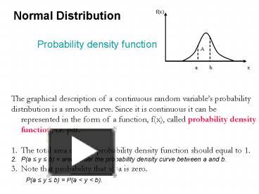 PPT – Normal Distribution PowerPoint presentation | free to view - id ...