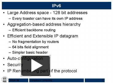 IPv6 presentation | free to view