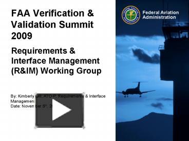 PPT – FAA Verification PowerPoint presentation | free to view - id ...