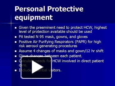 PPT – Personal Protective equipment PowerPoint presentation | free to ...