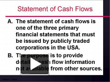PPT – Statement of Cash Flows PowerPoint presentation | free to view ...