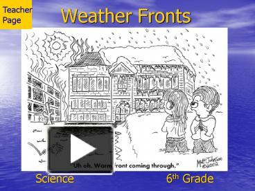 PPT – Weather Fronts PowerPoint presentation | free to view - id: 161b6 ...