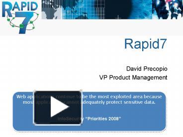 Rapid7 presentation | free to view
