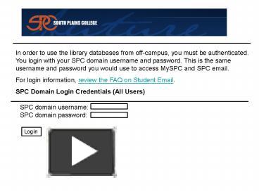PPT – Login PowerPoint presentation | free to view - id: 161c3b-MzYzZ