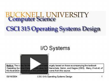 PPT – IO Systems PowerPoint presentation | free to download - id ...