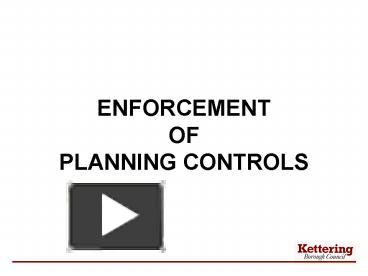 PPT – ENFORCEMENT PowerPoint presentation | free to view - id: 161f9c-NjRlY