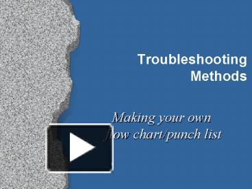 Troubleshooting Methods presentation | free to view