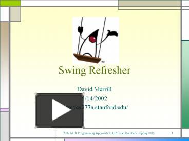 PPT – Swing Refresher PowerPoint presentation | free to download - id ...