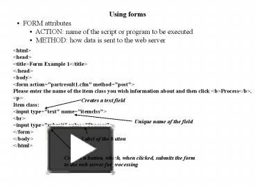PPT – Using forms PowerPoint presentation | free to download - id ...