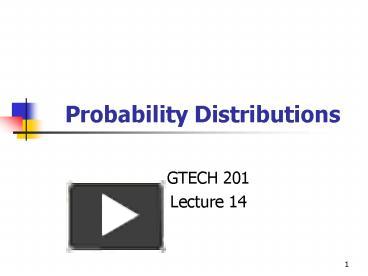 PPT – Probability Distributions PowerPoint presentation | free to ...