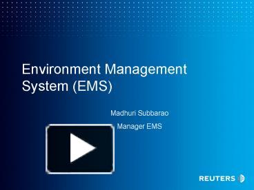 PPT – Environment Management System EMS PowerPoint presentation | free ...