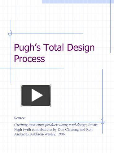 Pughs Total Design Process presentation | free to view
