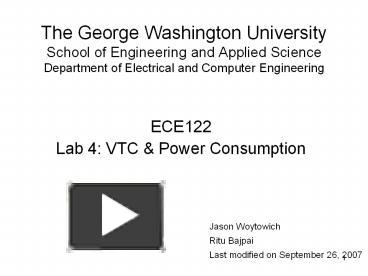 The George Washington University School of Engineering and Applied ...