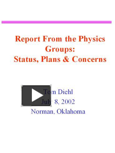 Tom Diehl presentation | free to download