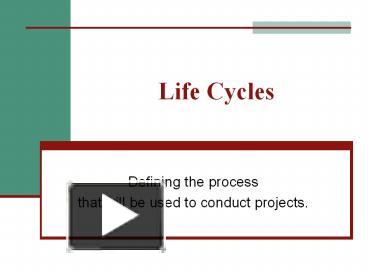 PPT – Life Cycles PowerPoint presentation | free to download - id ...