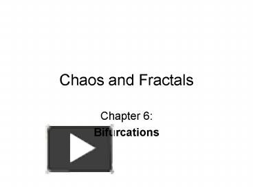 PPT – Chaos and Fractals PowerPoint presentation | free to view - id ...
