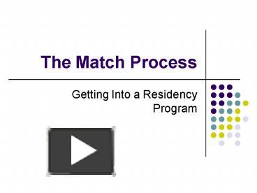 PPT – The Match Process PowerPoint presentation | free to view - id ...