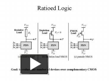 Ratioed Logic presentation | free to download