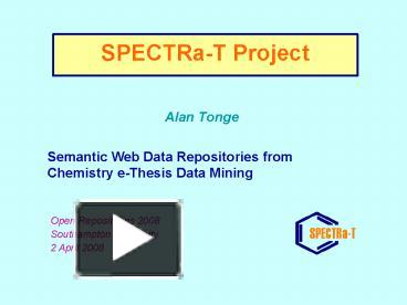 Alan Tonge presentation | free to view