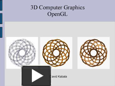 PPT – 3D Computer Graphics PowerPoint presentation | free to view - id ...