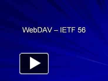 PPT – WebDAV%20 PowerPoint presentation | free to download - id: 1651e1 ...