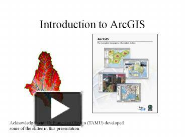 Introduction to ArcGIS presentation | free to download
