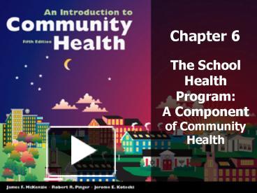 The School Health Program: presentation | free to view