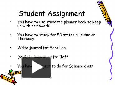 PPT – Student Assignment PowerPoint presentation | free to view - id ...