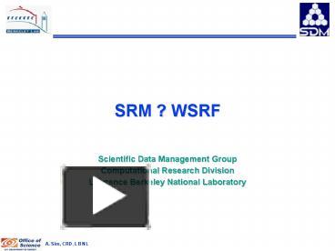 PPT – SRM ? WSRF PowerPoint presentation | free to download - id ...