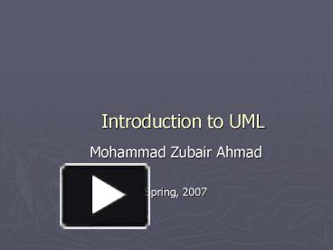 Introduction to UML presentation | free to download