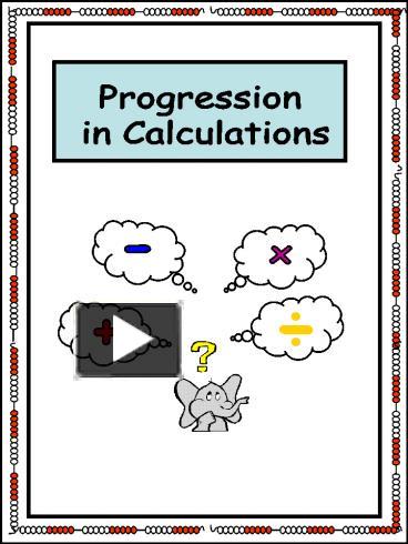 PPT – Progression PowerPoint presentation | free to view - id: 1673bf-ZDc1Z