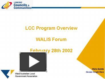 LCC Program Overview presentation | free to view