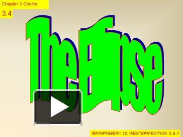 PPT – The Ellipse PowerPoint presentation | free to view - id: 167f27-ZDc1Z