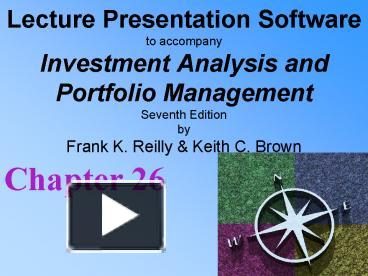 PPT – Lecture Presentation Software to accompany Investment Analysis ...