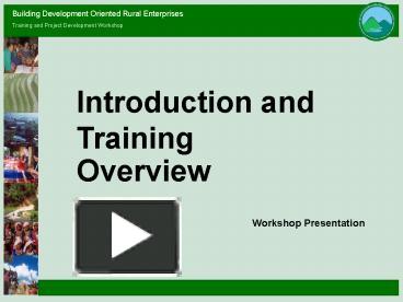 PPT – Introduction and Training Overview PowerPoint presentation | free ...