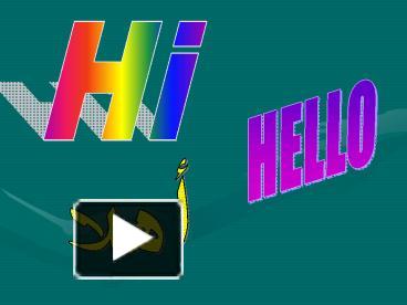 Hi presentation | free to view