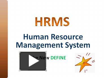 PPT – Human Resource Management System PowerPoint presentation | free ...