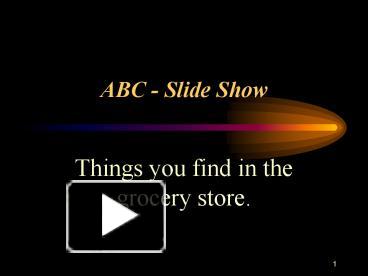 ABC Slide Show presentation | free to download
