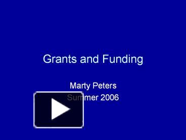 PPT – Grants and Funding PowerPoint presentation | free to download ...