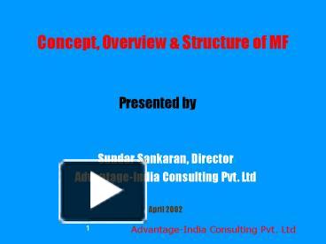 Concept, Overview presentation | free to view