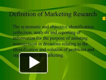 Figure 3'1 A Classification of Marketing Research Designs presentation ...