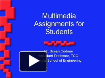 Multimedia Assignments for Students presentation | free to download