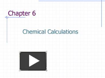 Chemical Calculations presentation | free to view