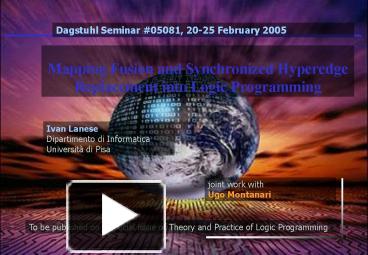 Mapping Fusion and Synchronized Hyperedge Replacement into Logic ...