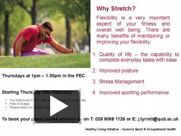 Why Stretch presentation | free to view