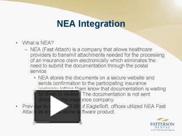 PPT – NEA Integration PowerPoint presentation | free to view - id ...