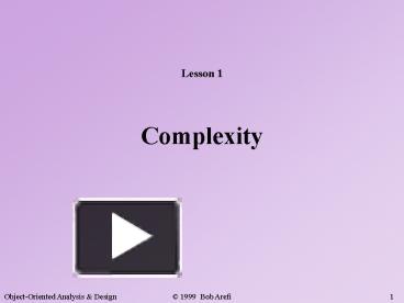 PPT – Complexity PowerPoint presentation | free to view - id: 16a1f8-ZDc1Z