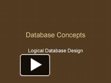 Database Concepts presentation | free to view