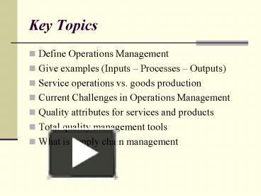PPT – Key Topics PowerPoint presentation | free to download - id ...