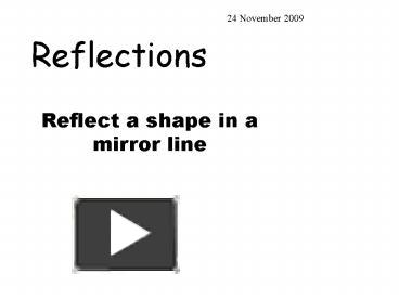 PPT – Reflections PowerPoint presentation | free to view - id: 16a85b-ZTNmM